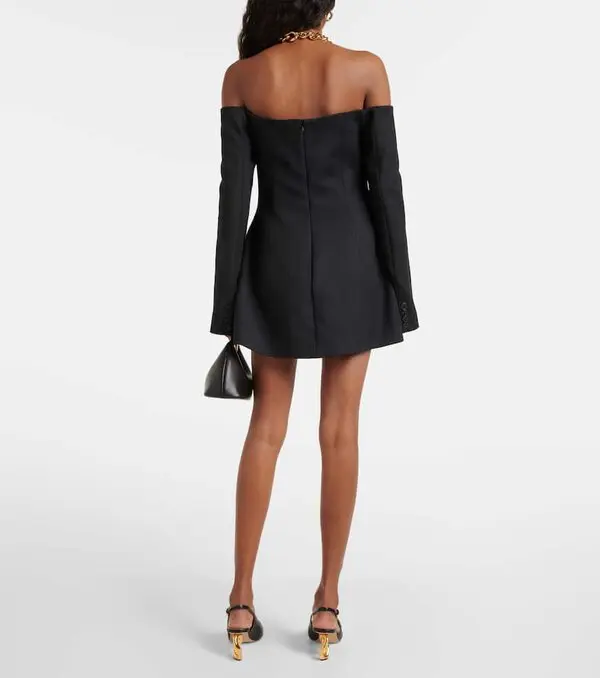 sleeve black off the shoulder dress Marcella Women's Marian Dress - Black