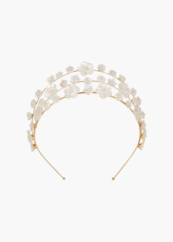 JENNIFER BEHR Jenette Crown - Mother Of Pearl