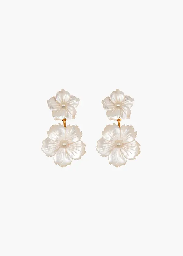 JENNIFER BEHR Tibby Earrings - Mother Of Pearl