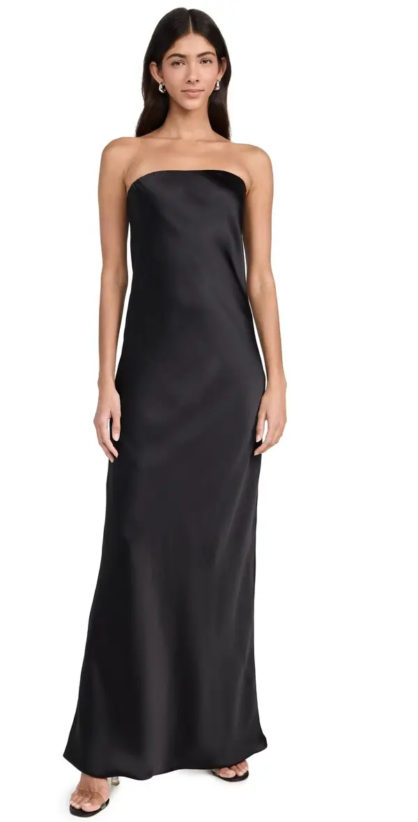 Norma Kamali Bias Strapless Gown