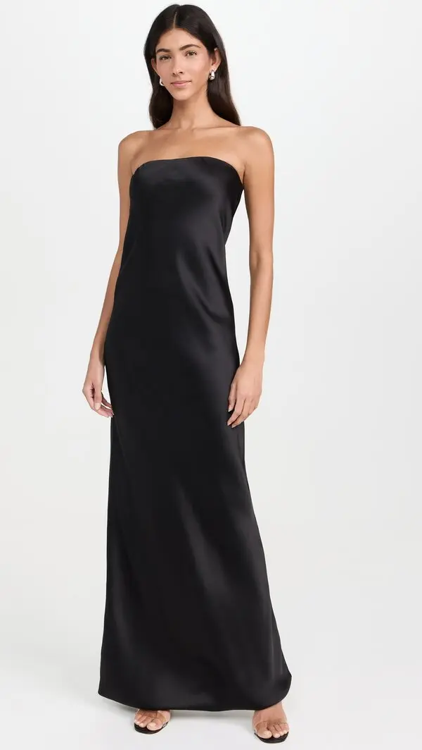 Norma Kamali Bias Strapless Gown