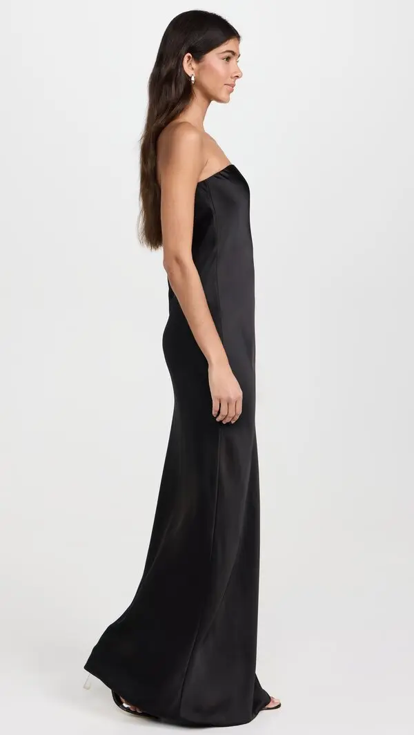 Norma Kamali Bias Strapless Gown