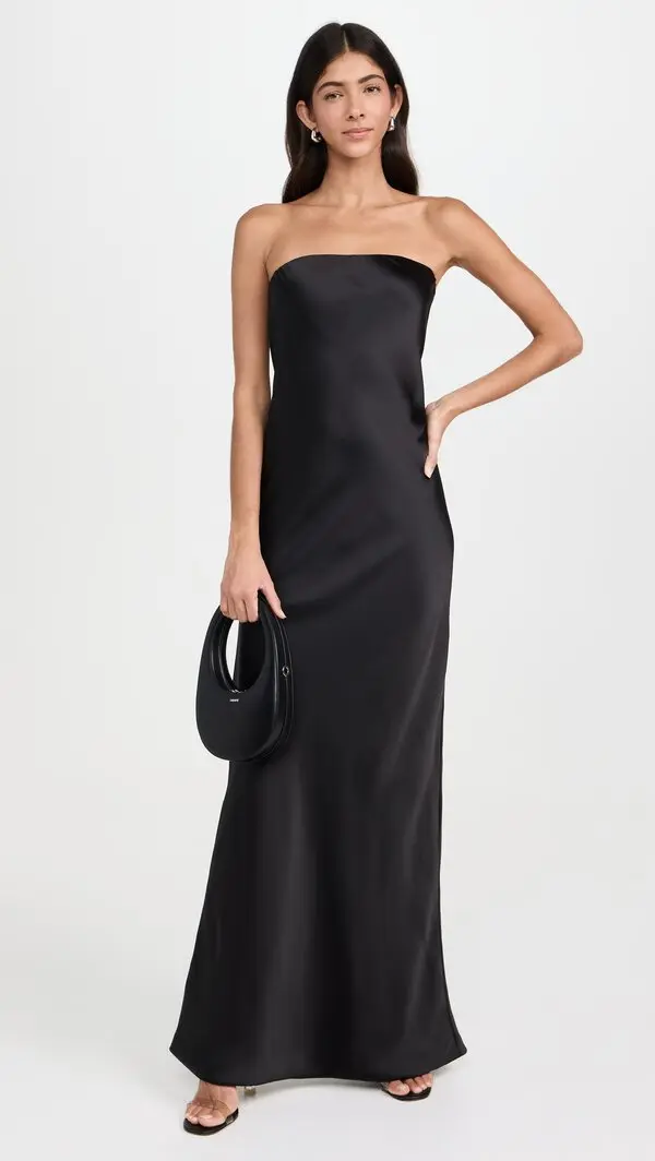 Norma Kamali Bias Strapless Gown