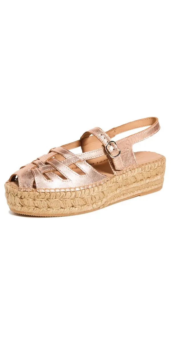 NAGUISA Thalis Espadrilles - Rose Metal