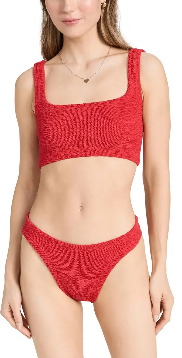 Hunza G Coverage Xandra Bikini Set - Red