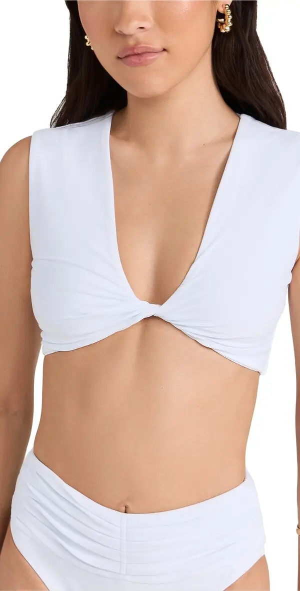 Ramy Brook Oliwia Bikini Top - White