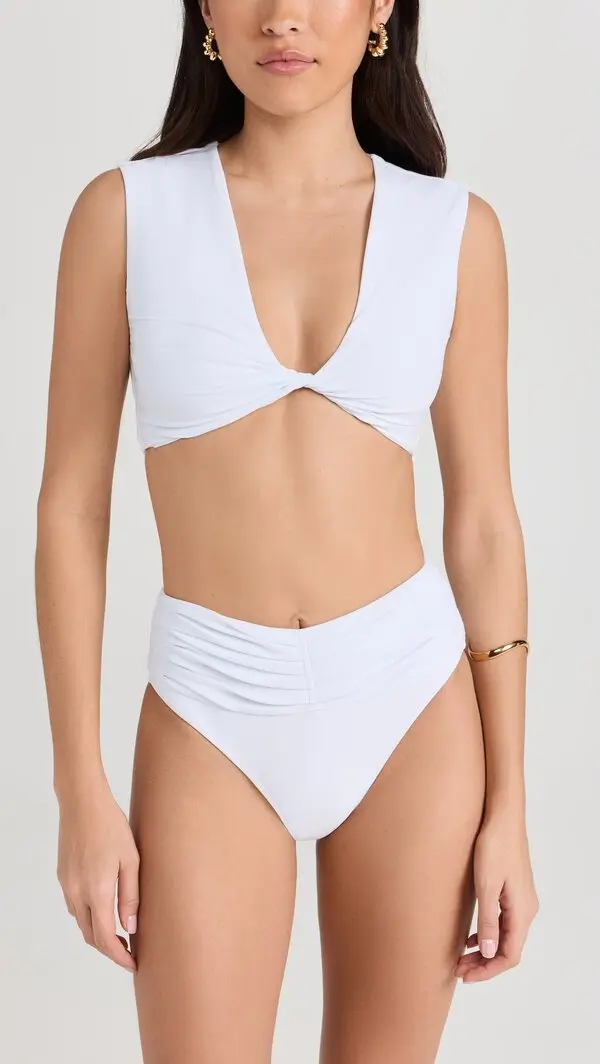 Ramy Brook Oliwia Bikini Top - White