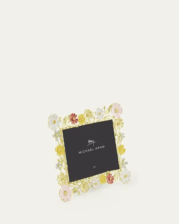 Michael Aram Wildflowers Picture Frame, 5" X 7 - Gold Multi