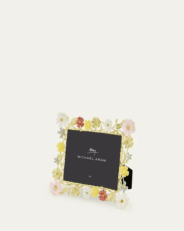 Michael Aram Wildflowers Picture Frame, 5" X 7 - Gold Multi