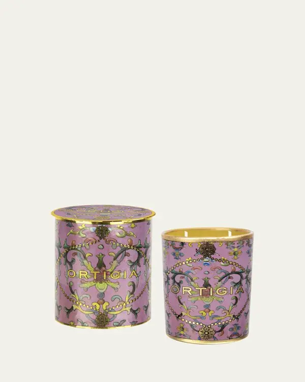 ORTIGIA SICILIA Aragona Medium Decorated Candle, 13.4 Oz