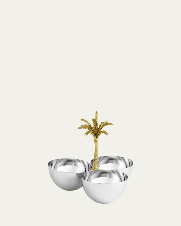 Michael Aram Palm Triple Bowl