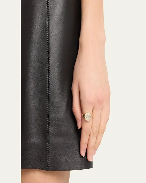SYDNEY EVAN Evil Eye Signet Ring