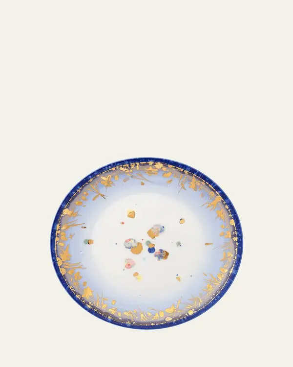CORALLA MAIURI Villa Borghese Apollo Bianco Dinner Plate - Blue