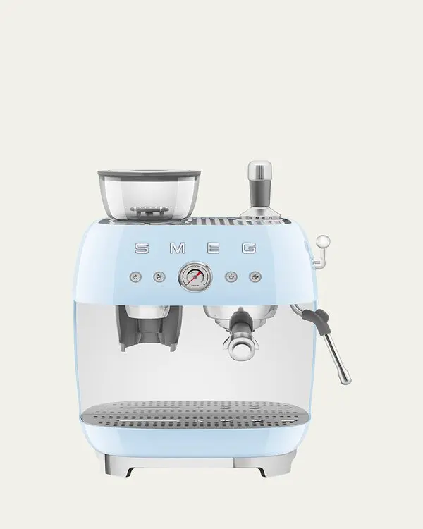 SMEG Semi-automatic Espresso Machine - Pastel Blue