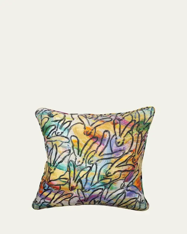 HUNT SLONEM Wonderland Double-sided Pillow - Multi