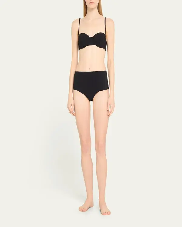 Simkhai Spenser Stitched Bikini Top