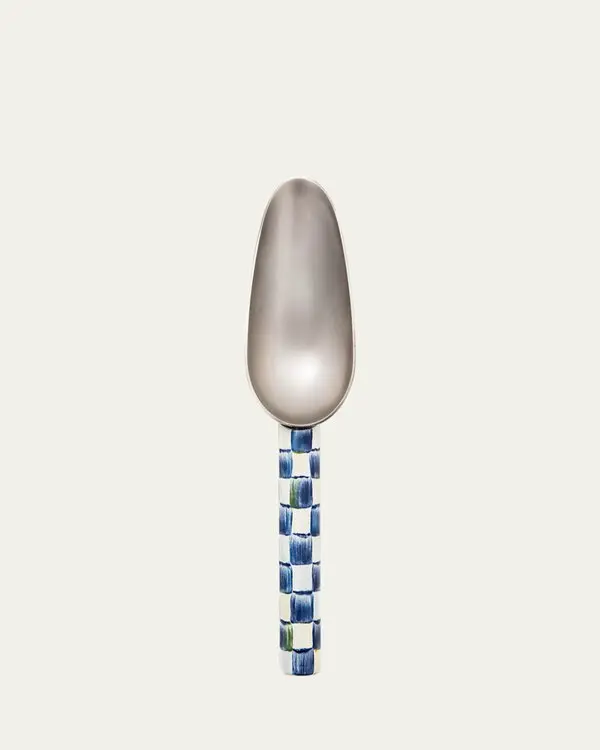 MACKENZIE-CHILDS Royal Check Enamel Scoop, Small