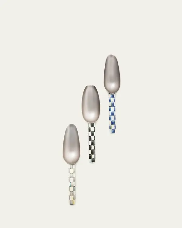 MACKENZIE-CHILDS Courtly Check Enamel Scoop, Small