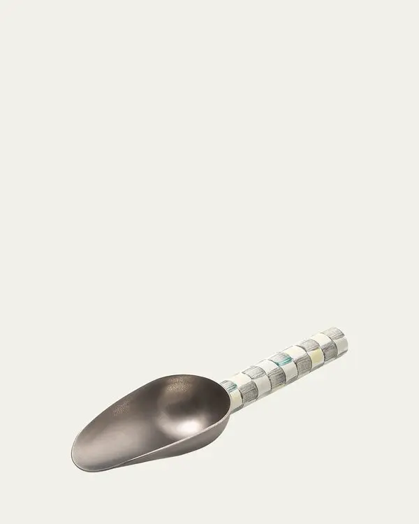 MACKENZIE-CHILDS Sterling Check Enamel Scoop, Small