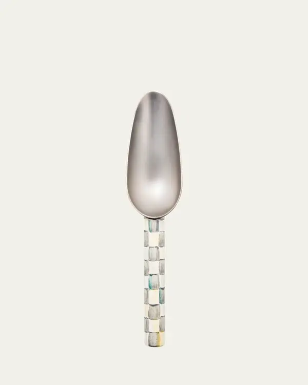 MACKENZIE-CHILDS Sterling Check Enamel Scoop, Small
