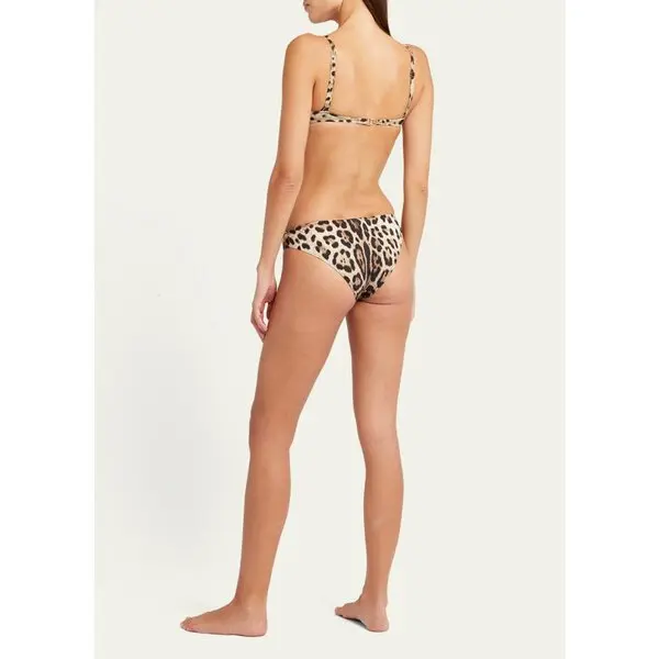 Dolce & Gabbana Leopard-print Bikini Bottoms