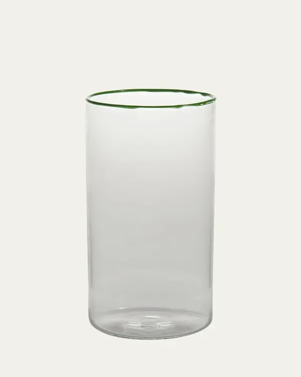 TUTTOATTACCATO Dark Highball Glass - Green