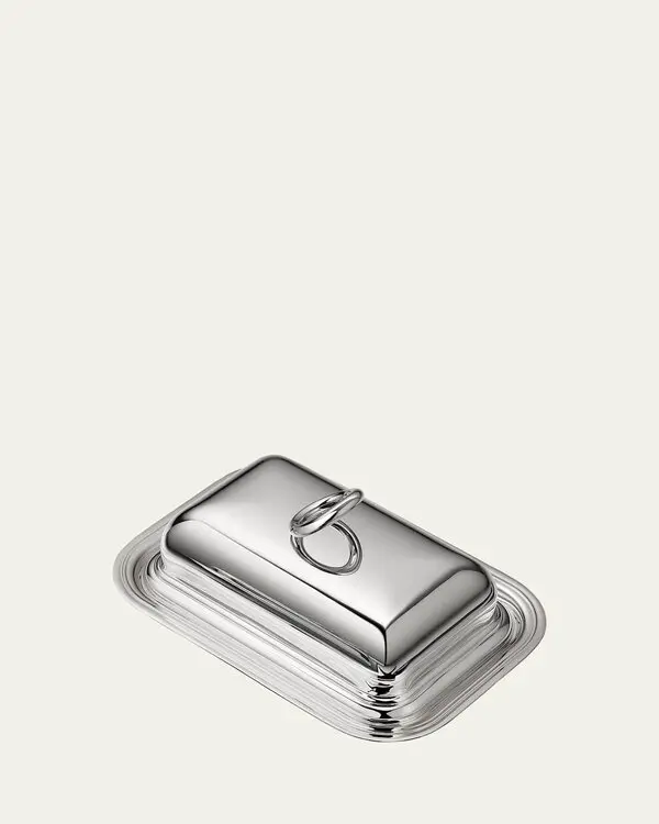 Christofle Vertigo Butter Dish With Lid