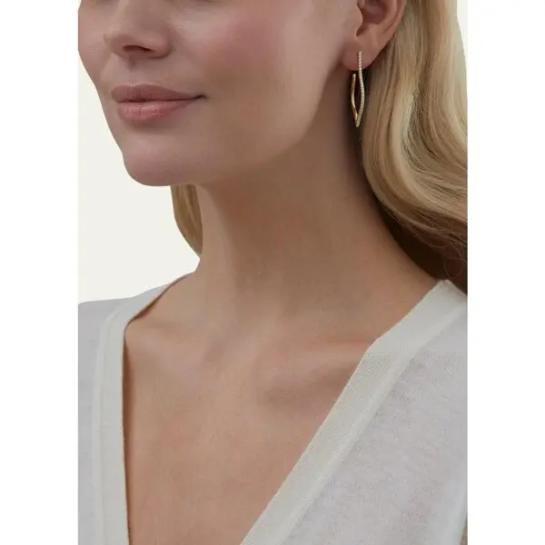 Sara Weinstock 18k Veena Diamond Hoop Earrings