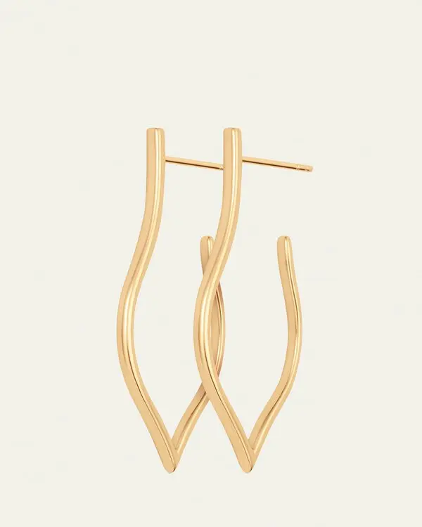 Sara Weinstock 18k Veena Small Hoop Earrings - Gold