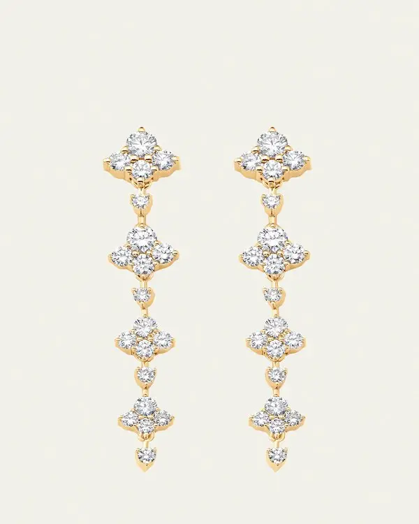 Sara Weinstock 18k Diamond Dangle Earrings - Gold