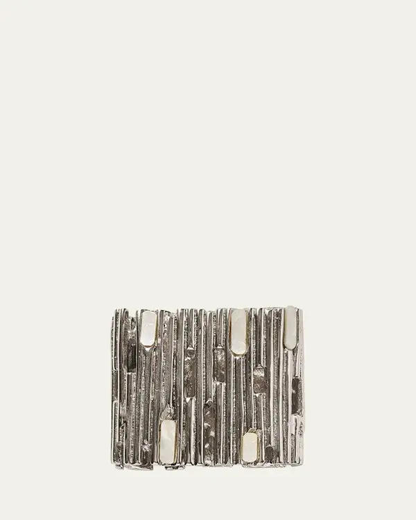 KIM SEYBERT Matrix Napkin Ring - Silver