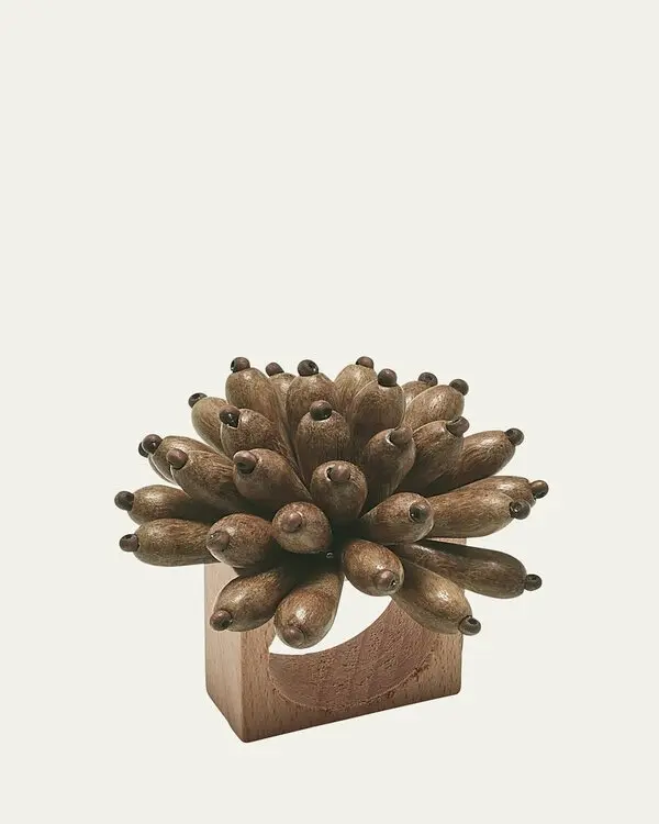 KIM SEYBERT Florette Napkin Ring - Brown