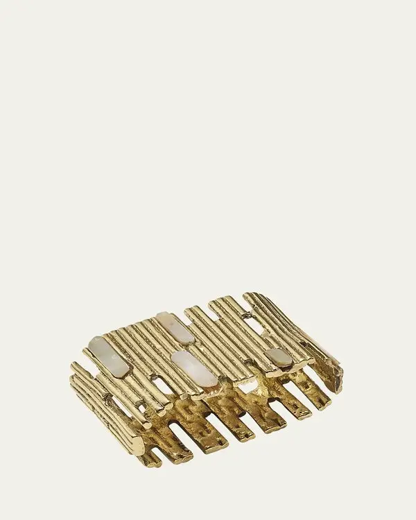 KIM SEYBERT Matrix Napkin Ring - Gold