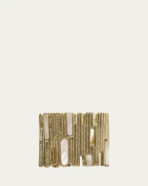 KIM SEYBERT Matrix Napkin Ring - Gold