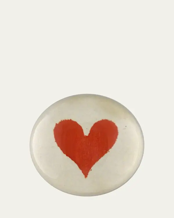 JOHN DERIAN Heart Dome Paperweight