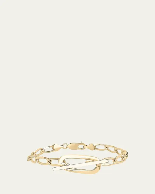 Lana Jewelry 14k Biography Wrap Toggle Bracelet