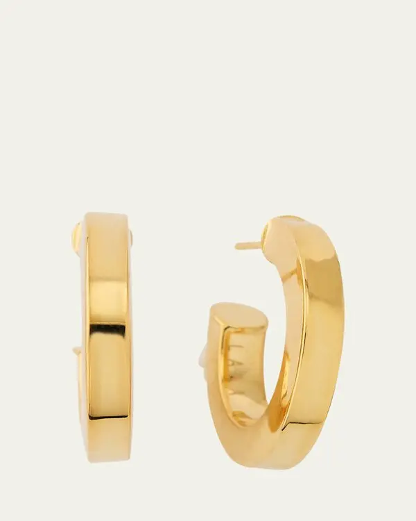 Lana Jewelry 14k Yellow Square Tube Hoop Earrings - Gold
