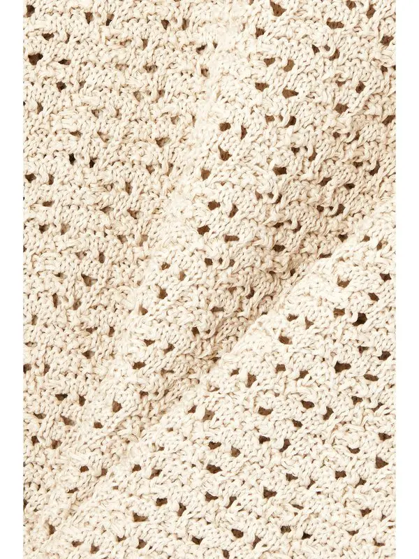 Bottega Veneta Crocheted Cotton Shirt - Neutrals