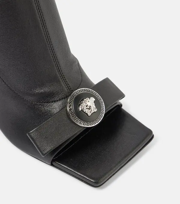 Versace Ribbon Knee-high Boots