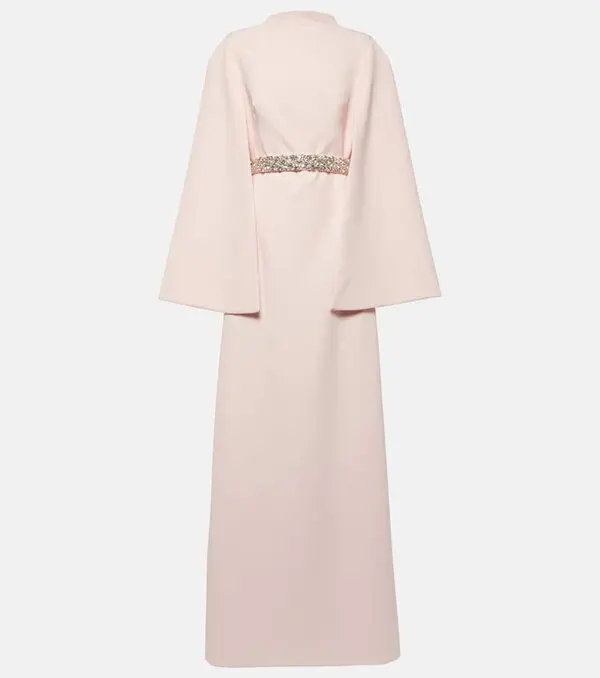 Safiyaa Harper Embellished Caped Gown