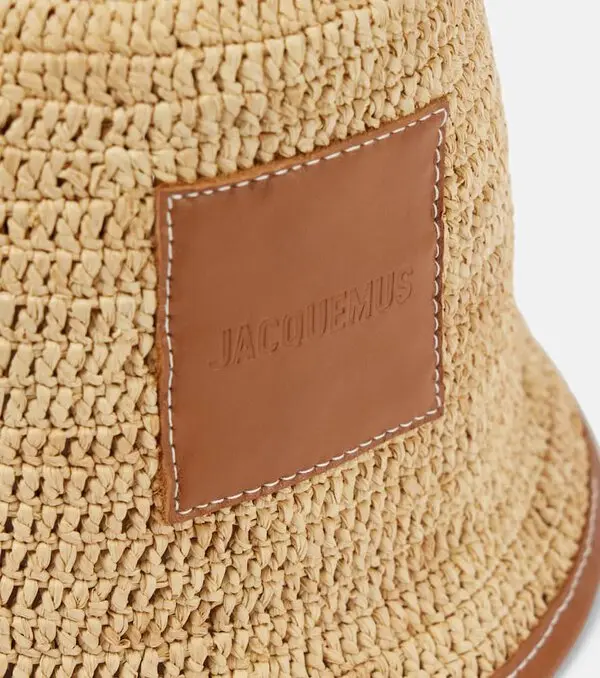 Jacquemus Le Bob Soli Raffia Bucket Hat