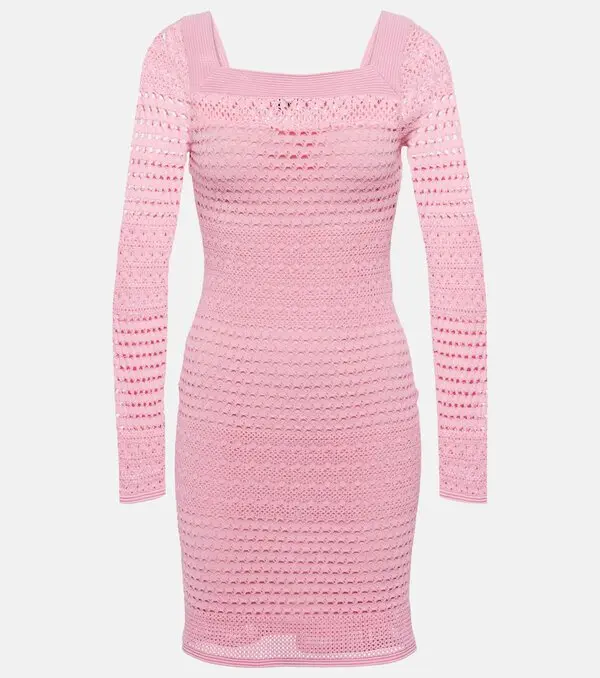 Tom Ford Crochet Minidress - Pink - 40% Off | Editorialist