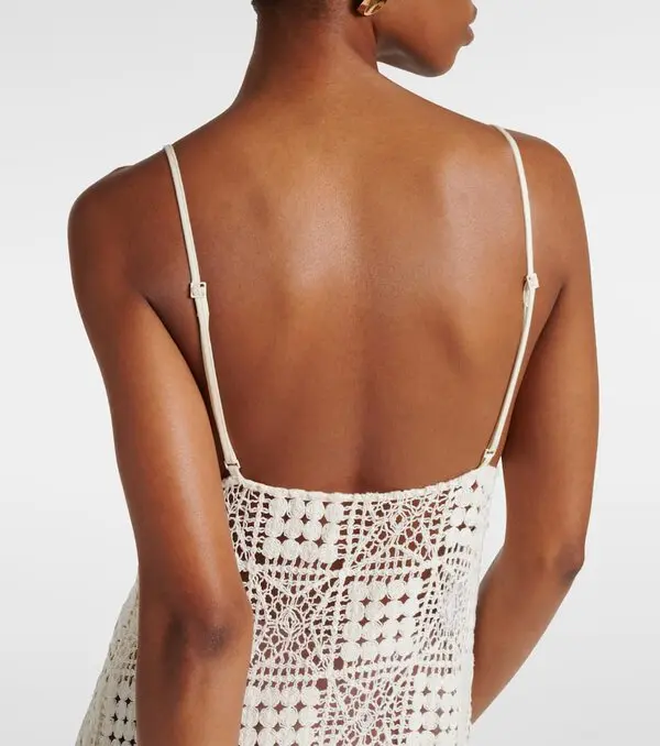 sir the label crochet dress Buy SIR. Crochet Cotton Maxi Dress - White At 30% Off