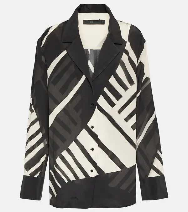 SIR. Printed Silk Shirt - Multicoloured