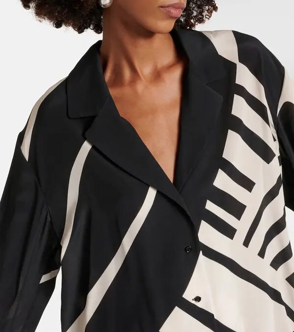 SIR. Printed Silk Shirt - Multicoloured