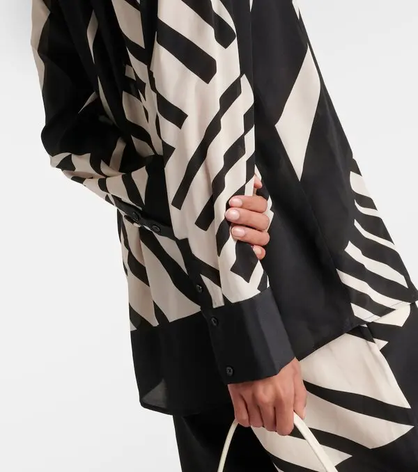 SIR. Printed Silk Shirt - Multicoloured