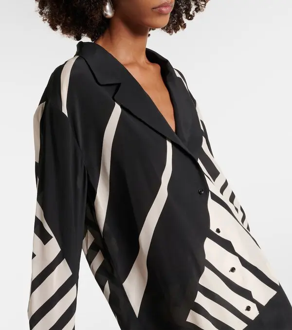 SIR. Printed Silk Shirt - Multicoloured