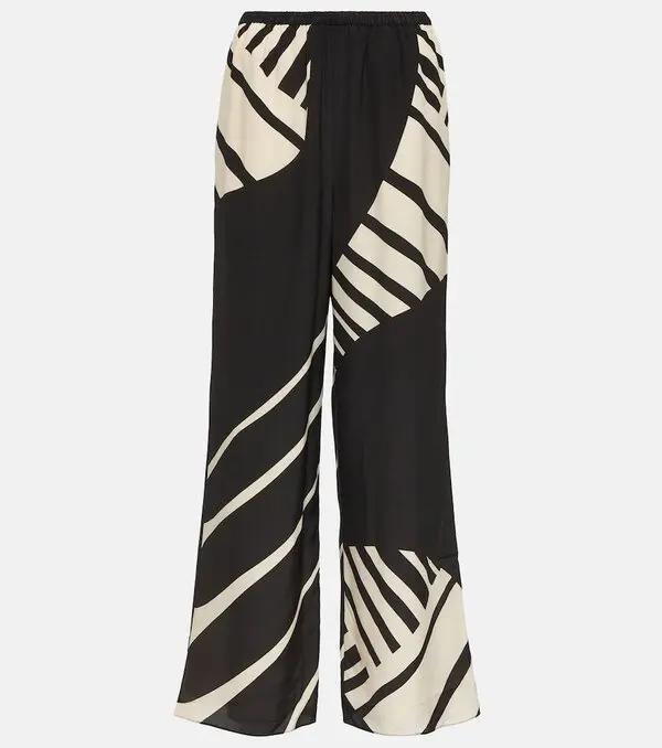 SIR. Printed Wide-leg Pants - Multicoloured