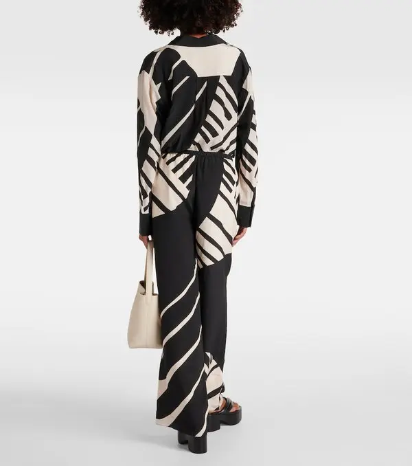 SIR. Printed Wide-leg Pants - Multicoloured