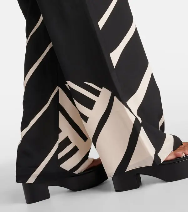 SIR. Printed Wide-leg Pants - Multicoloured